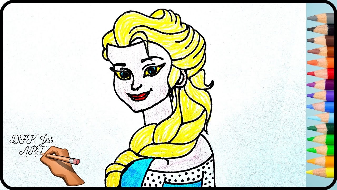 cutest princess drawing | eng chiroyli malika rasmlari | милый рисунок ...