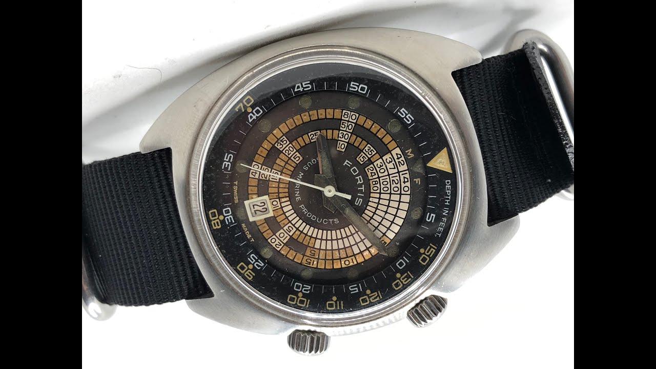 Fortis Marinemaster Super Compressor Vintage (1971) - YouTube