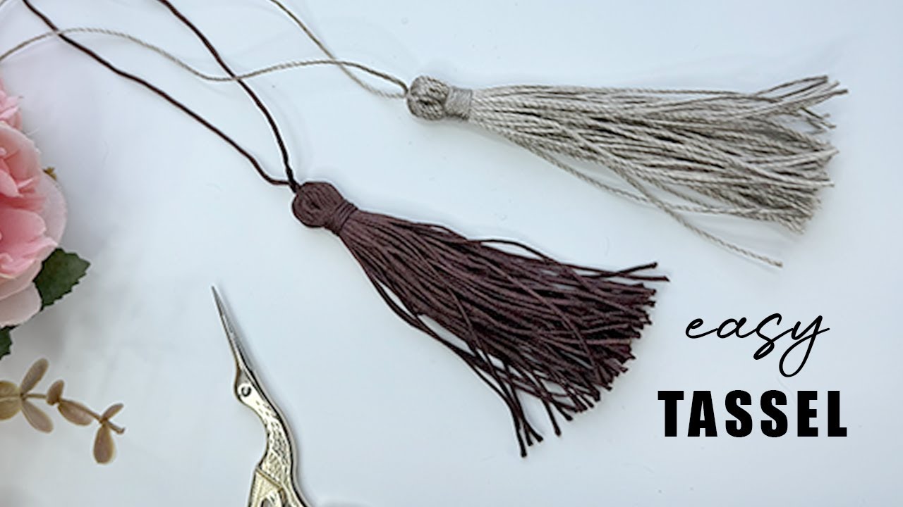 How to Make Tassel DIY - Super EASY Macrame Craft - YouTube