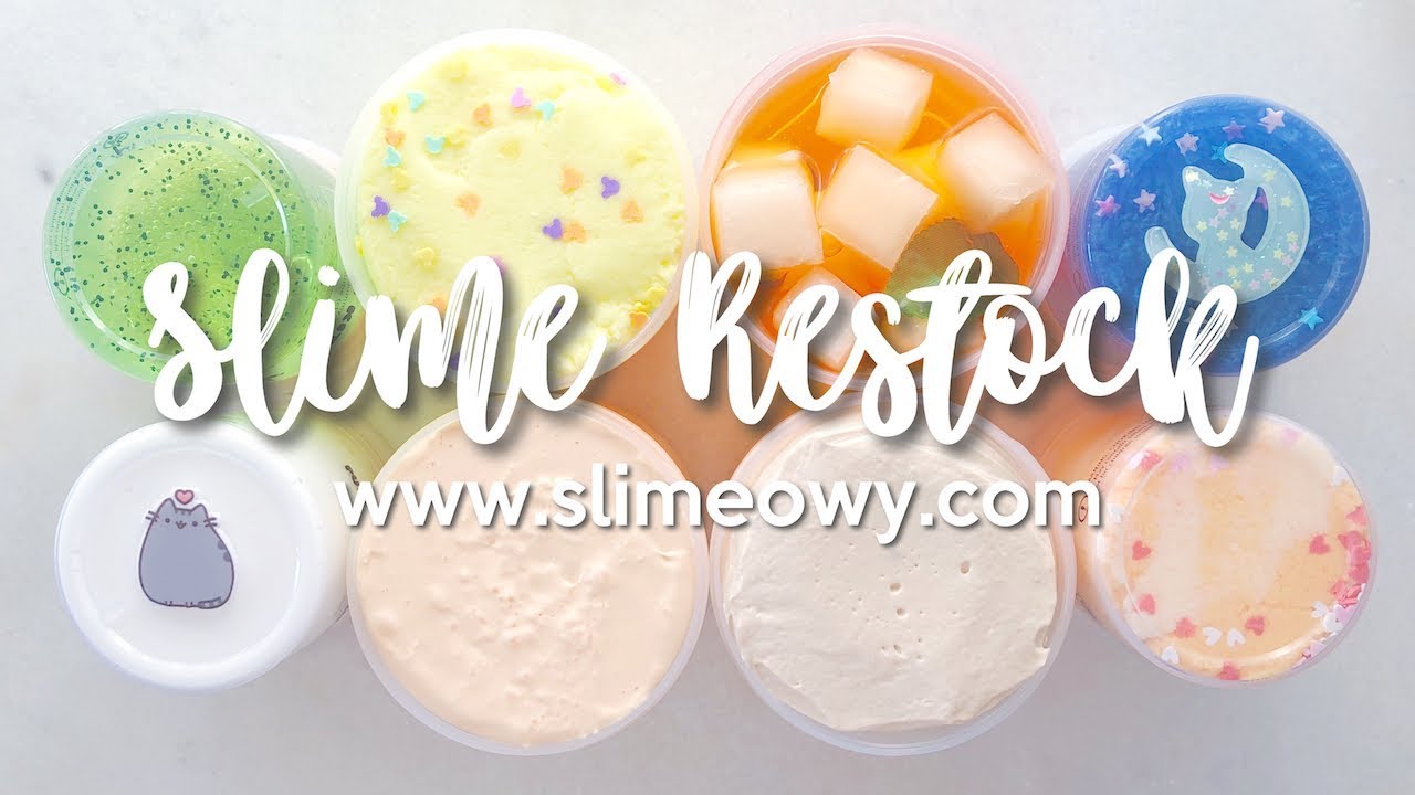 SLIME RESTOCK: SCENTED CLEAR SLIME, FLOAT, DIY CLAY, & MORE! - YouTube