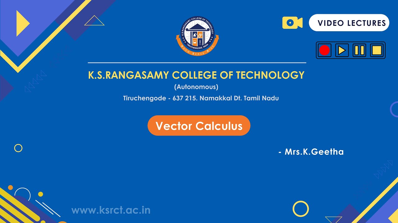 Vector Calculus - YouTube