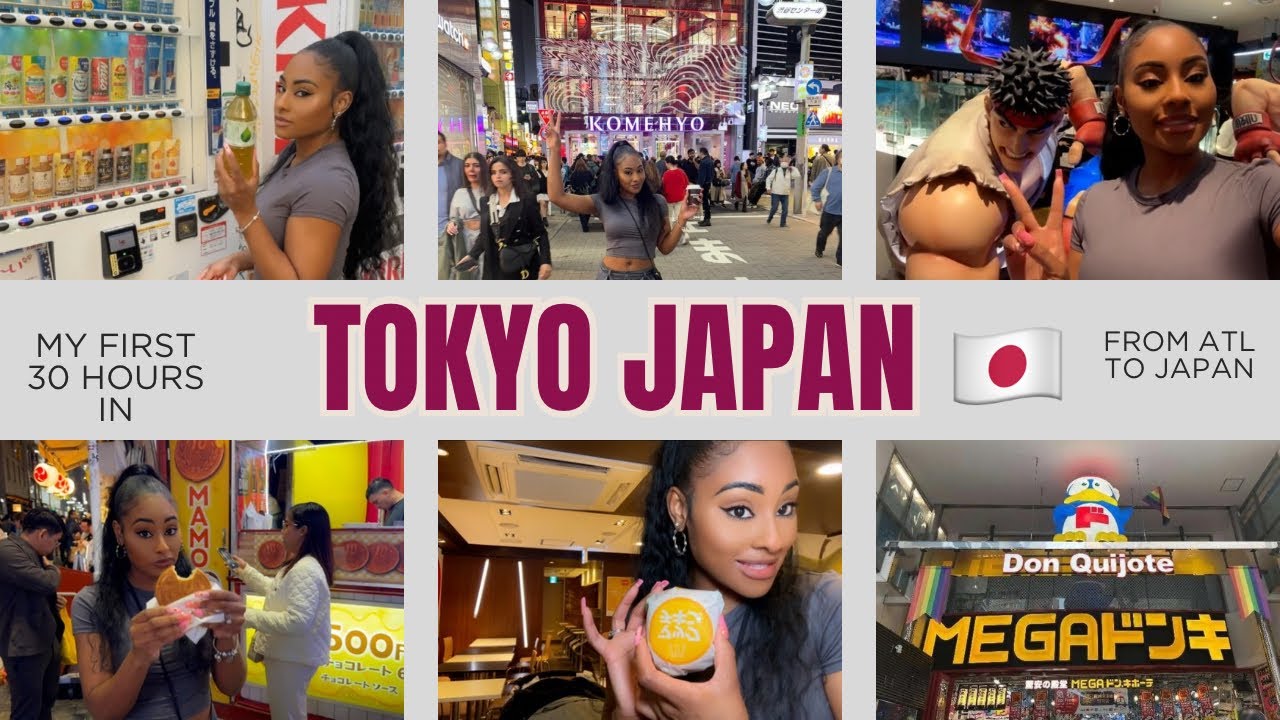 TOKYO VLOG PART 1 | 🇯🇵 TRAVELING TO TOKYO FROM ATLANTA | Exploring ...