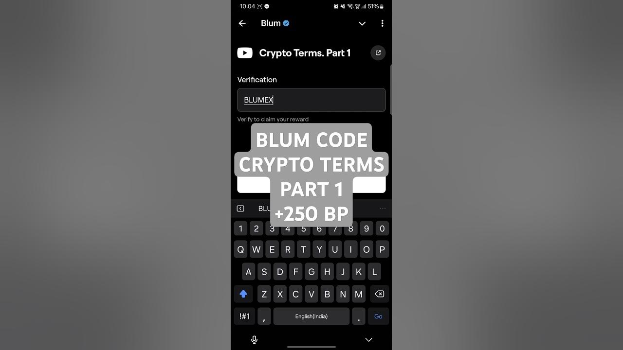 Crypto Terms. Part 1 Blum +250 BP | Blum Crypto Terms. Part 1 Code | #blurairdrop #blum # ...