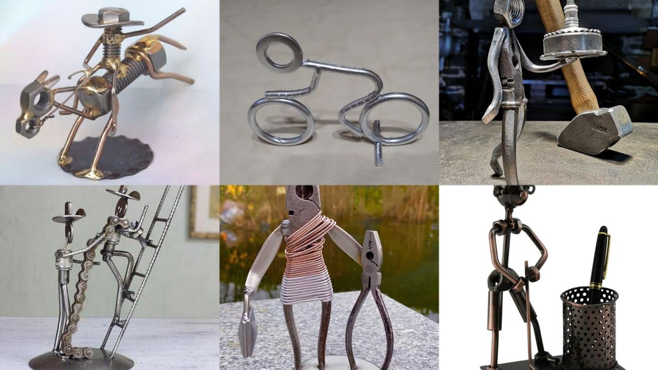 Small metal sculpture art#3 Part 2 | metal sculpture crafts & design ...