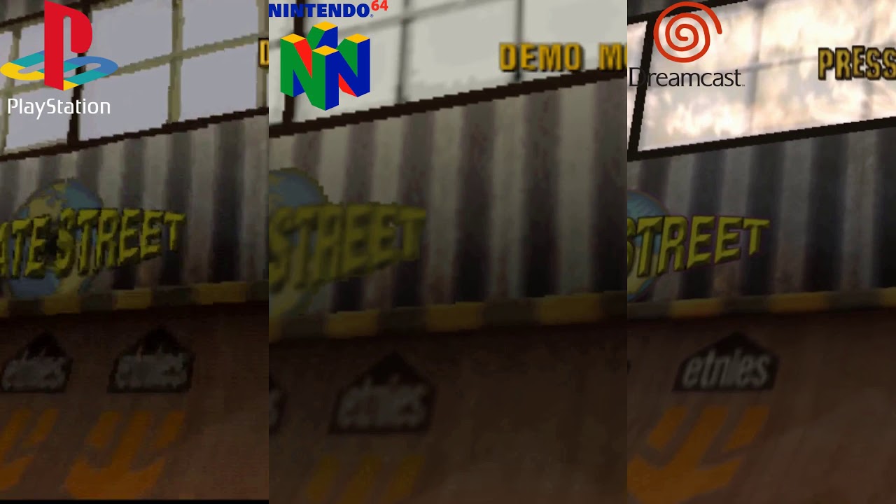Tony Hawk's Pro Skater N64 VS PS1 VS Dreamcast (Graphics Comparison ...