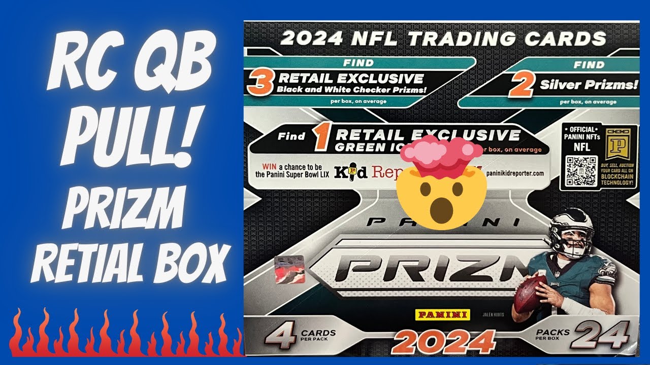 2024 Prizm Football Retail Box! 🤯 Rookie QB SP Pull! 💥 Green Ice and B ...