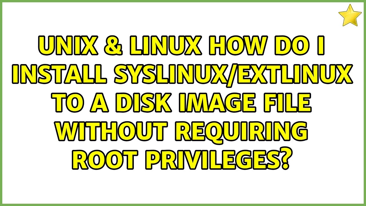 How do I install syslinux/extlinux to a disk image file without ...