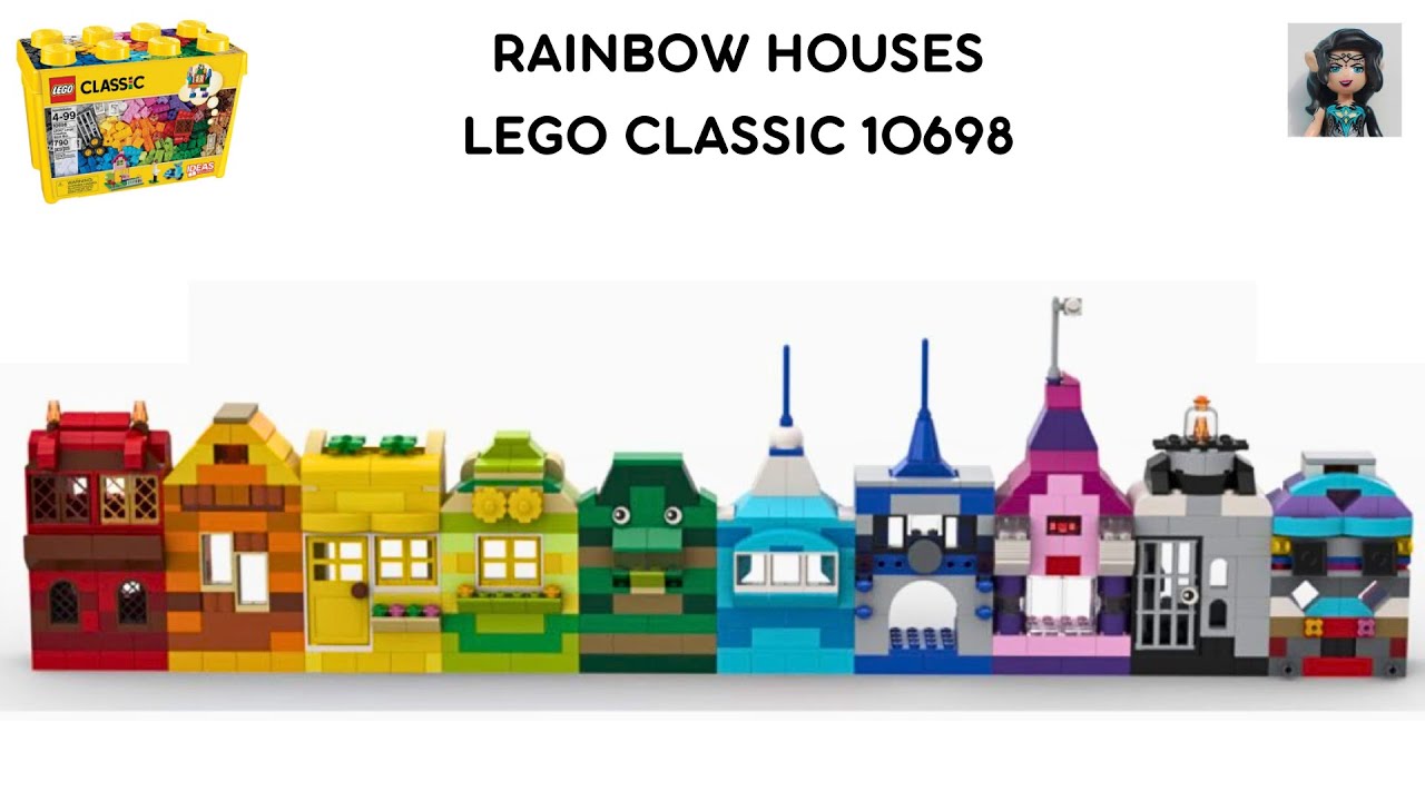 RAINBOW HOUSES Lego сlassic 10698 ideas How to build - YouTube