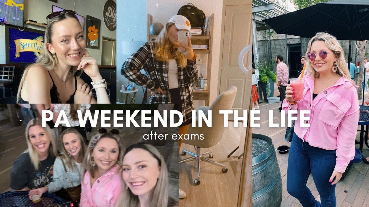 PA SCHOOL WEEKEND IN THE LIFE | after the first exam, post block party ...