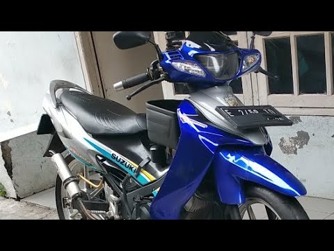 #satria2tak Satria Hiu Biru Silver - YouTube