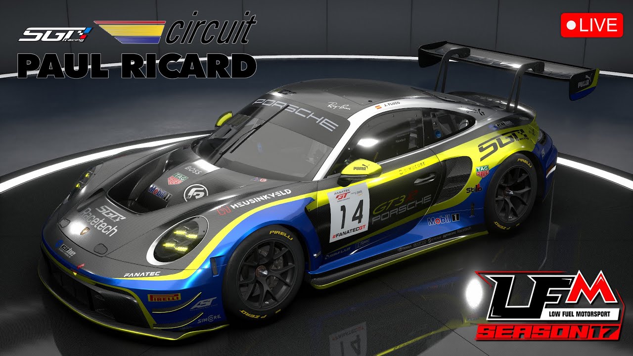 LFM Paul Ricard 🔴 ASSETTO CORSA COMPETIZIONE GT3 Sprint Series - YouTube