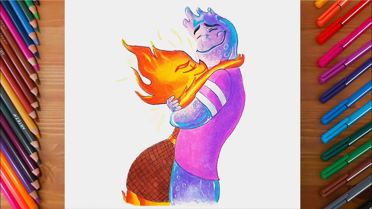 Drawing Elemental Characters - Colored Pencils | ChromaSketch - YouTube