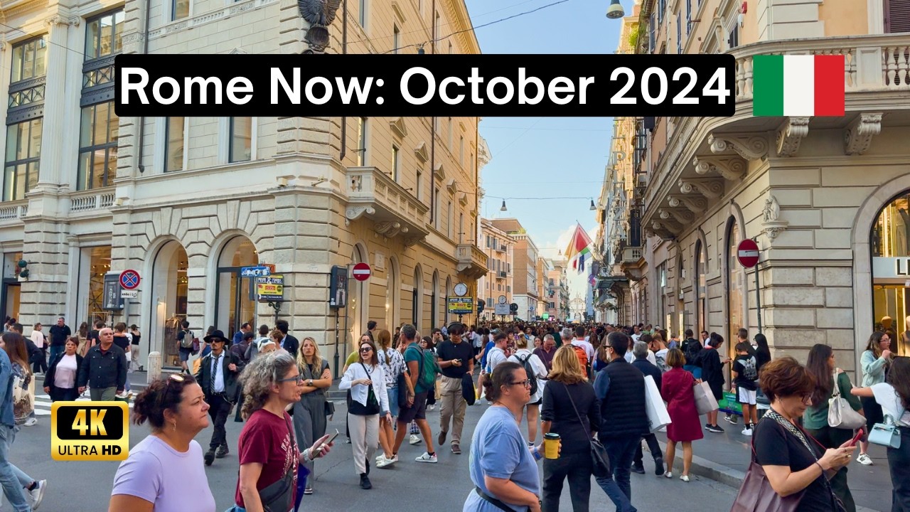 Rome in October 2024 - A Perfectly Chilled Walking Tour - YouTube