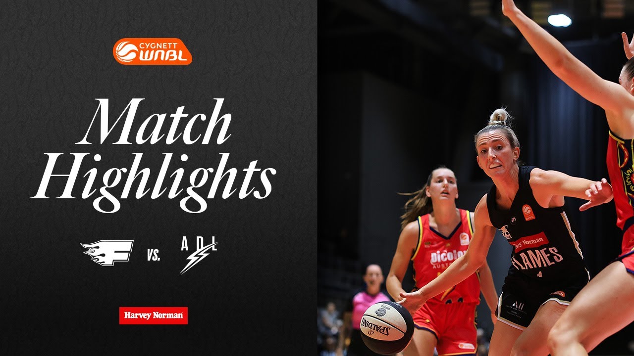 WNBL24 highlights: Round 12 Sydney Flames vs Adelaide Lightning - YouTube