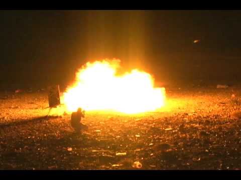 Another night time propane explosion VERY HOT - YouTube
