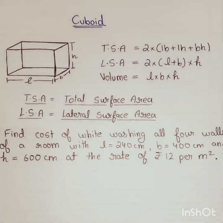 The 3D figure Cuboid || TSA and LSA || @_Dancer_001_ || #maths#cuboid ...
