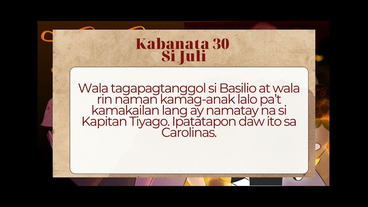El Filibusterismo - Kabanata 30: Si Juli - YouTube