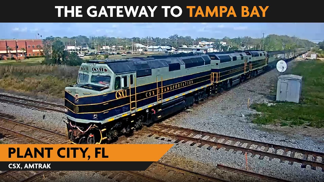LIVE RAILCAM: Plant City, Florida, USA | Virtual Railfan - Webcam