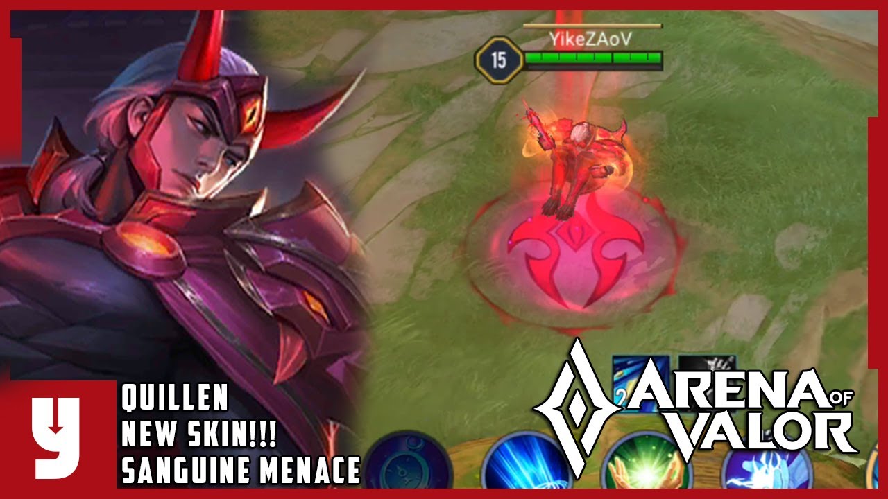 QUILLEN: SANGUINE MENACE (NEW SKIN) | SS SKIN W/ SOUND | Arena of Valor ...