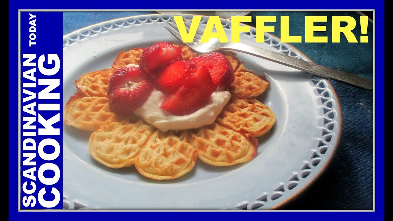 Norwegian Waffles ♥ Vaffler ♥ How To Make Homemade Norwegian Waffles ...