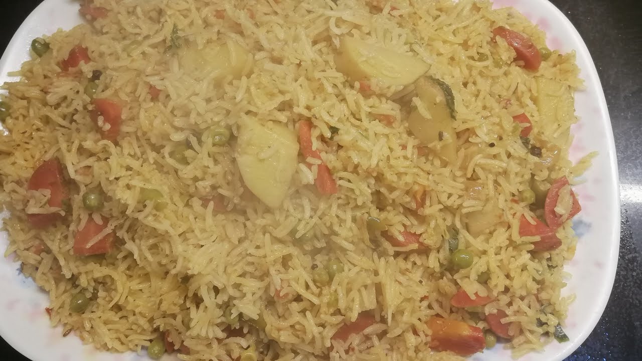 Mix Vegetables Rice || Quick and easy mix vegetables rice recipe - YouTube