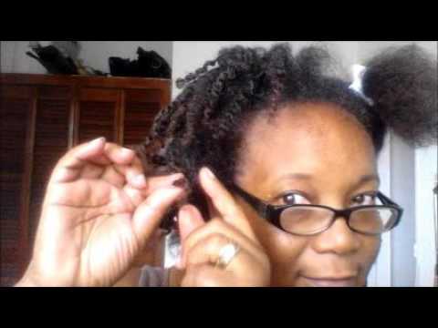 How to Untwist Natural Hair Without Knotting The Hair Ends - YouTube