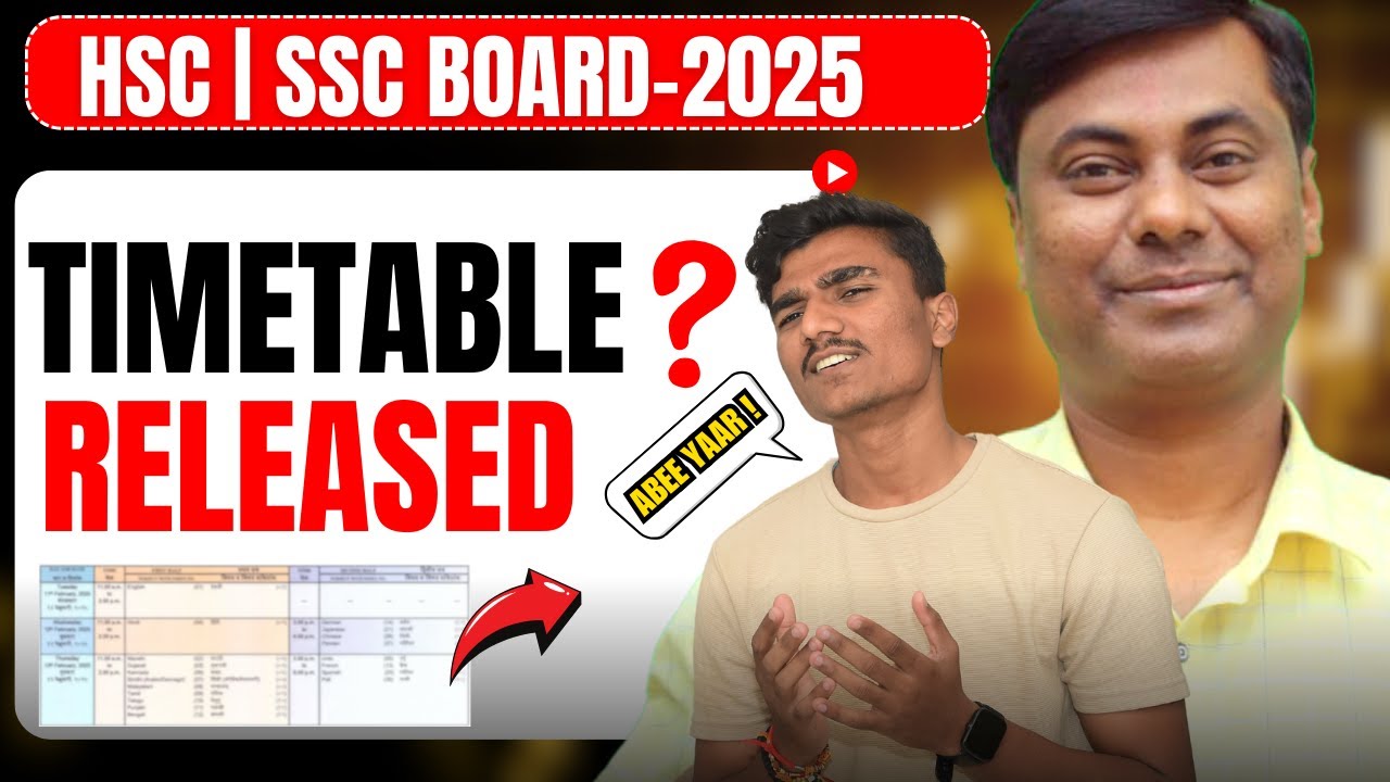 देखो वो आगया ! | HSC & SSC BOARD EXAM TIMETABLE OFFICALLY RELEASED ...