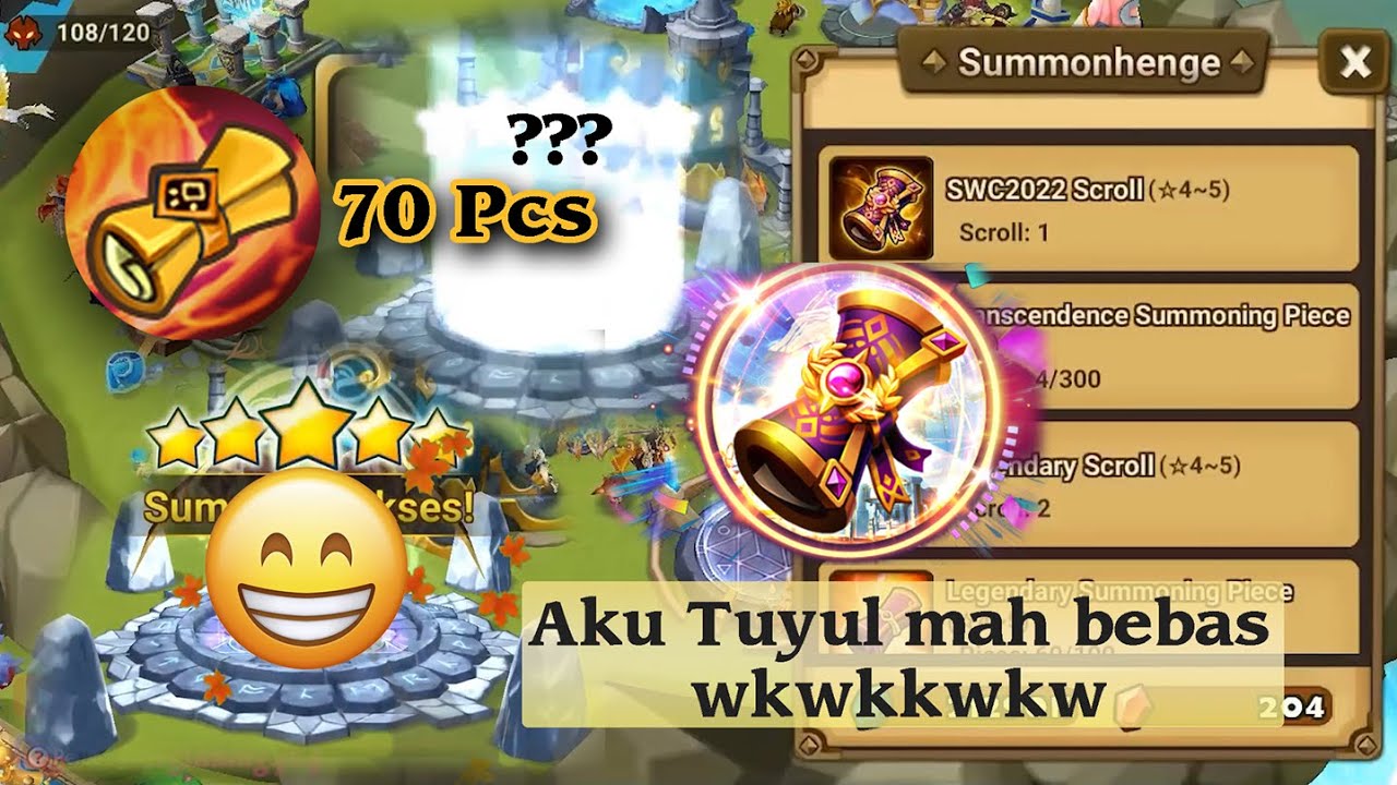 Parah banget Summon SWC Scroll 2022 di akun tuyul | Summoners War ...