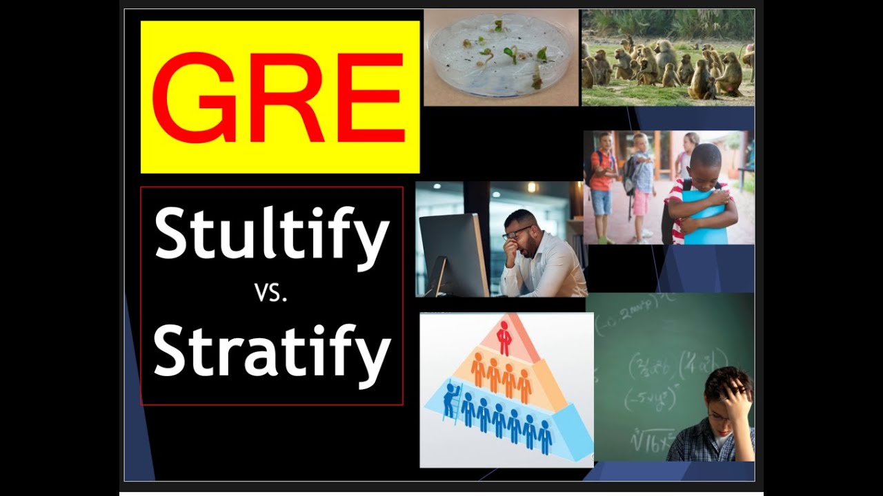 Stultify Meaning | Stratify Meaning | confusing GRE words | #gre ...