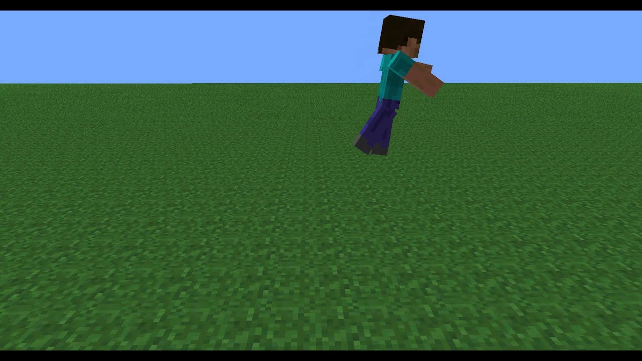 Jumping Steve ( Minecraft Test Animation) - YouTube