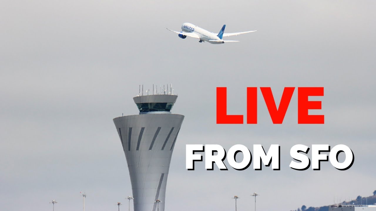 LIVE 🔴 San Francisco International Airport (SFO) | LIVE ATC - YouTube