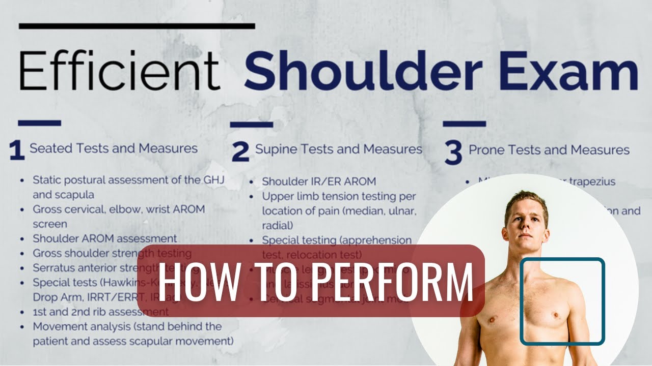 Efficient Shoulder Examination Overview - YouTube