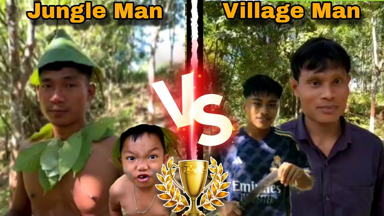 Jungle Man VS Village Man || vrs marak - YouTube