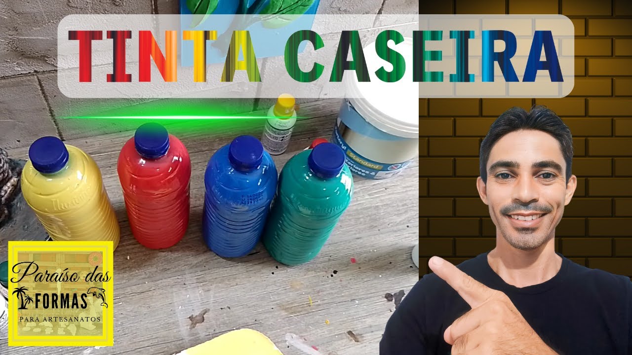 🎨💫TINTA CASEIRA PASSO A PASSO - YouTube
