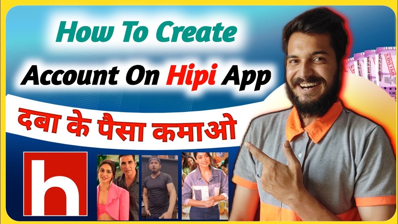 How To Create Account On Hipi App | Hipi Me Account Kaise Banaye | How ...
