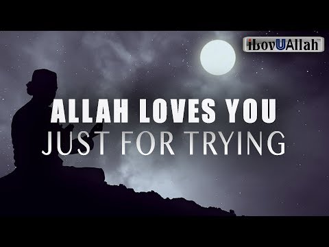 ALLAH LOVES YOU JUST FOR TRYING