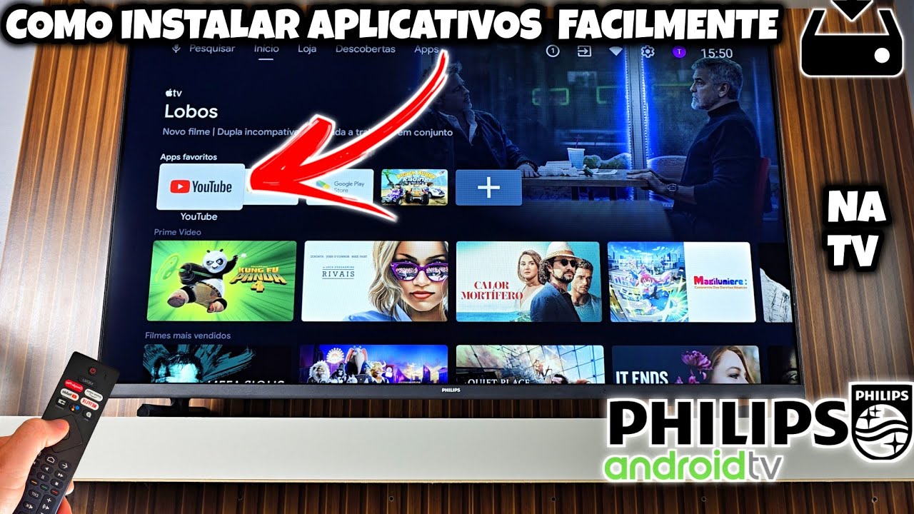 COMO INSTALAR APLICATIVOS NA TV PHILIPS ANDROID | 2025 - YouTube