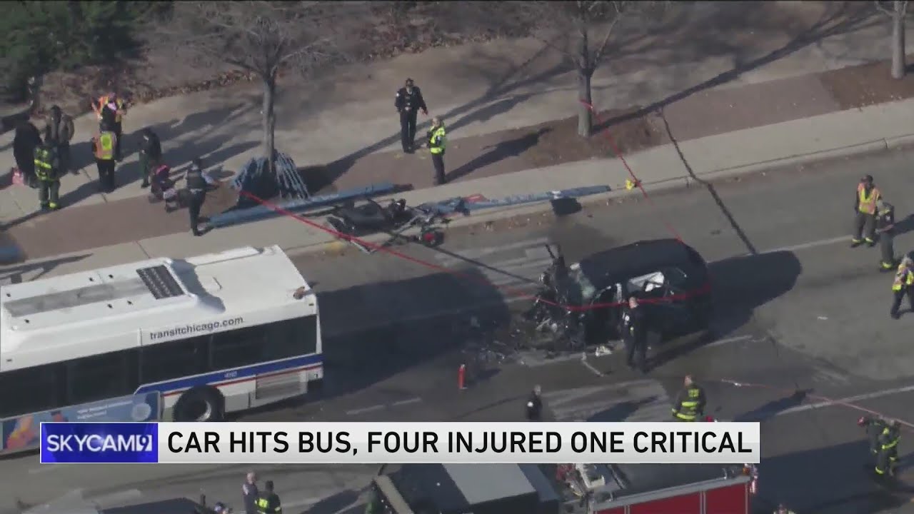 4 injured, 1 critically, after crash involving CTA bus in South Loop ...
