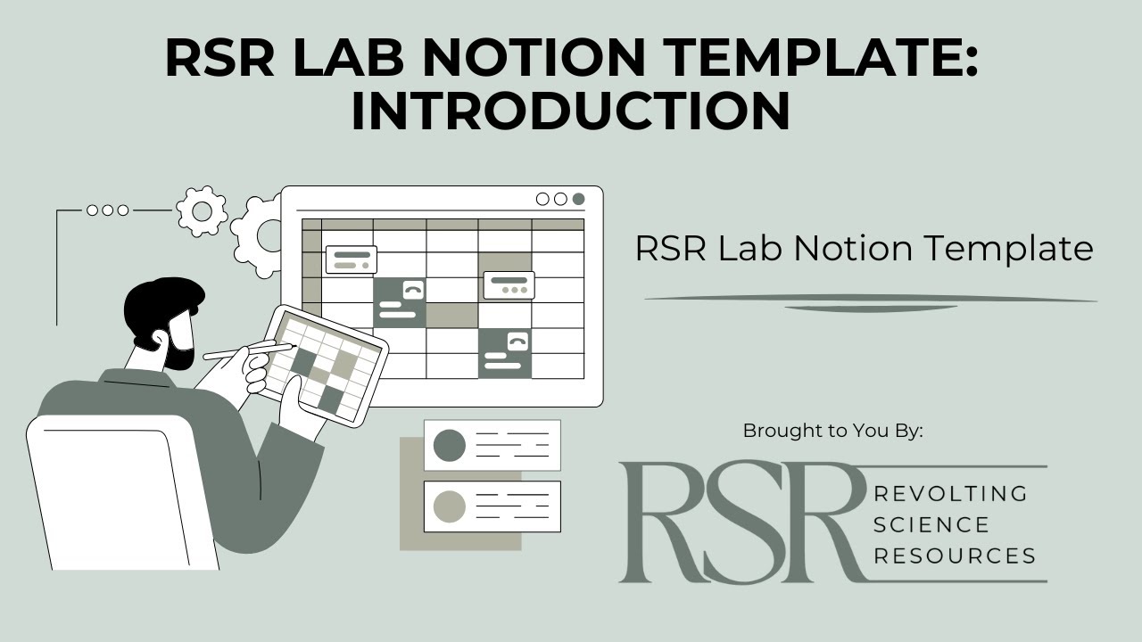 RSR Lab Notion Template | Introduction - YouTube