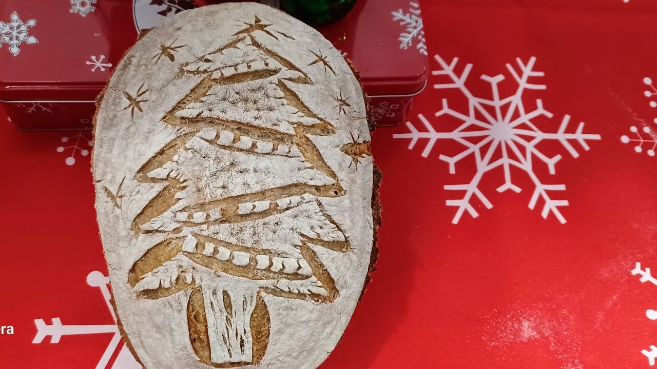 More Intricate Christmas Tree Score- Sourdough Scoring Video 🙂 - YouTube