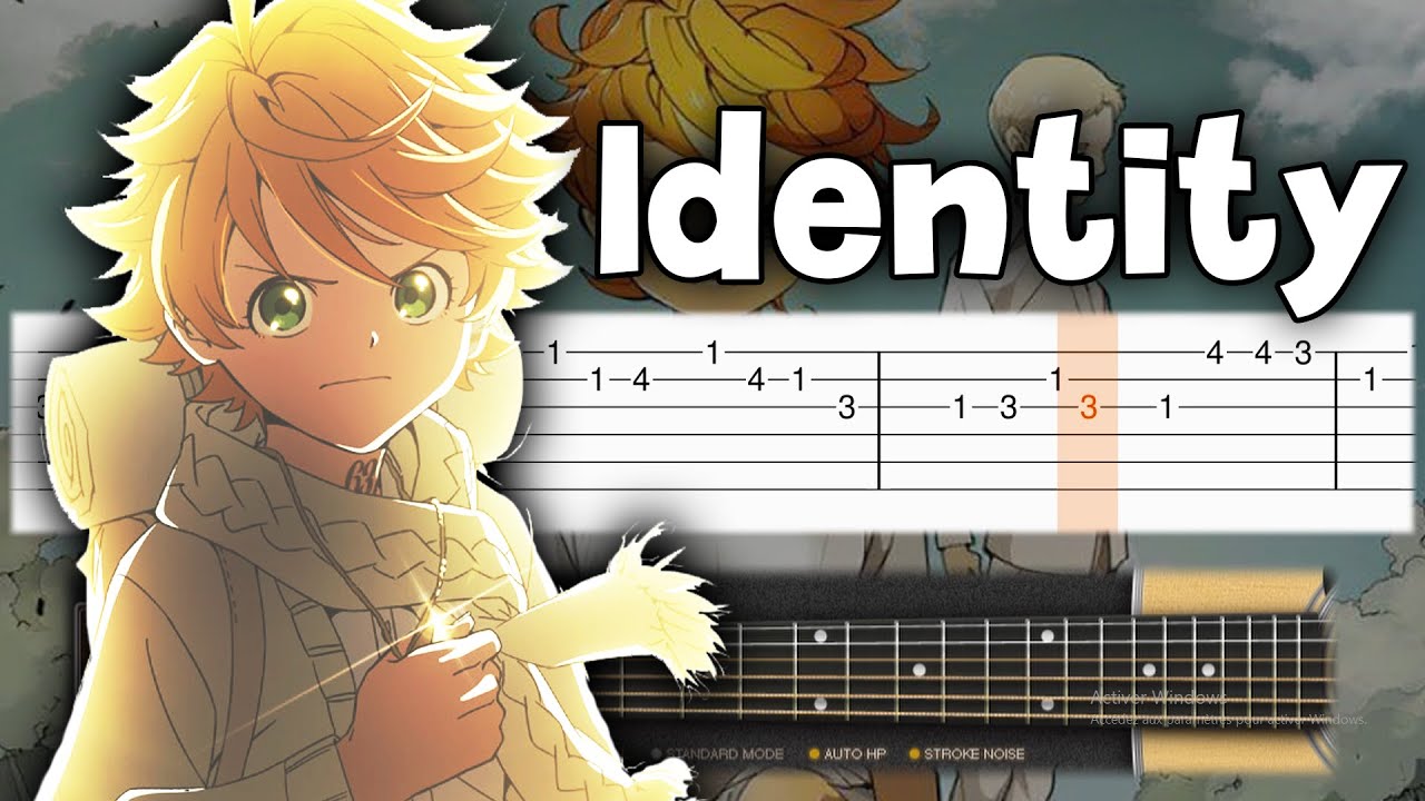 The Promised Neverland Season 2 OP - Identity - Guitar tutorial (TAB ...