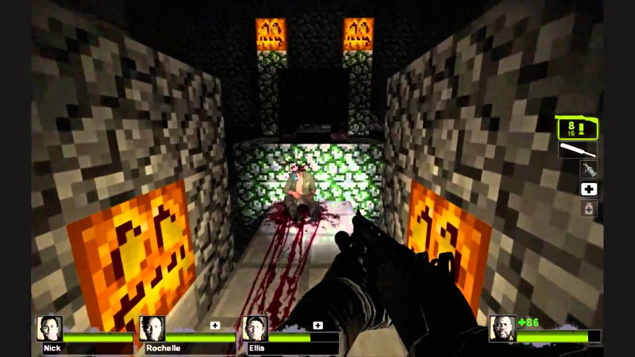 Minecraft in L4D2 - Mines of the Living Dead: The Caves - Expanded ...