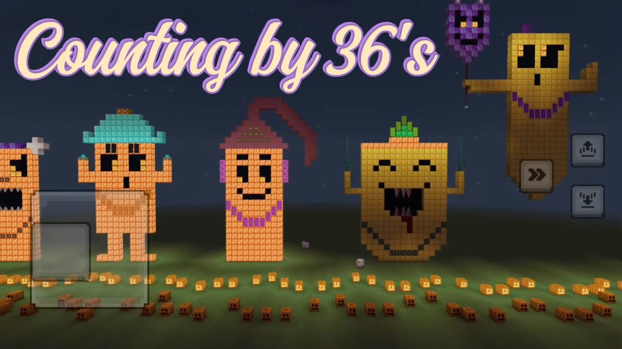 Maheer's counting by 36's Halloween edition in Minecraft! - YouTube