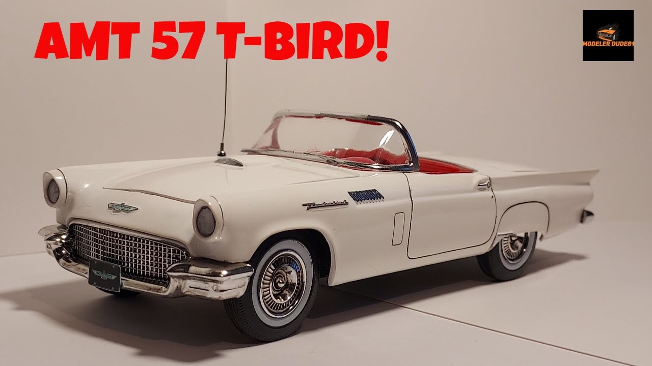 AMT 57 T-Bird Build 1/25 scale. A Challenge but Fun! - YouTube