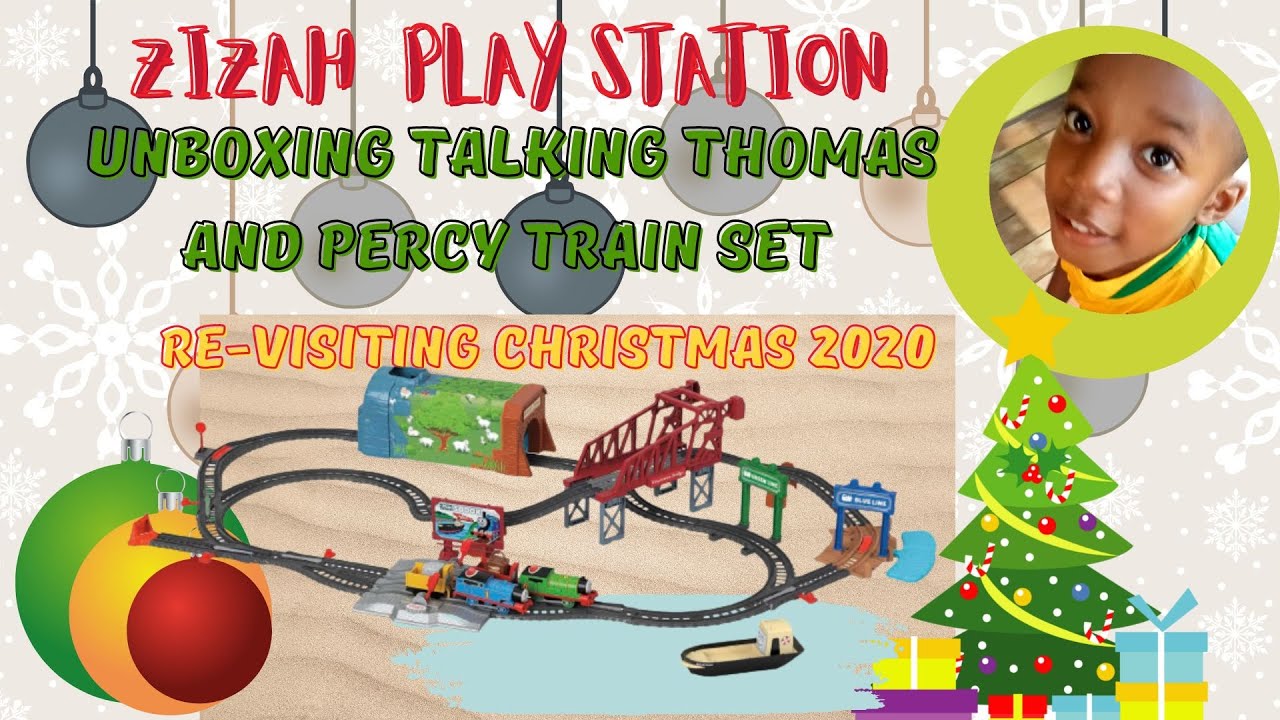 2020 Christmas RE-Visited//Unboxing talking Thomas & Percy train set ...