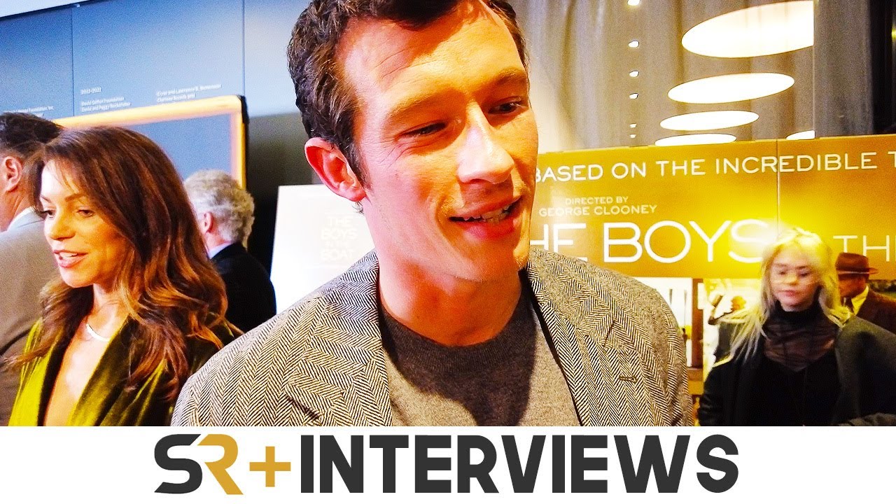 Callum Turner Talks The Boys In The Boat On The Red Carpet - YouTube