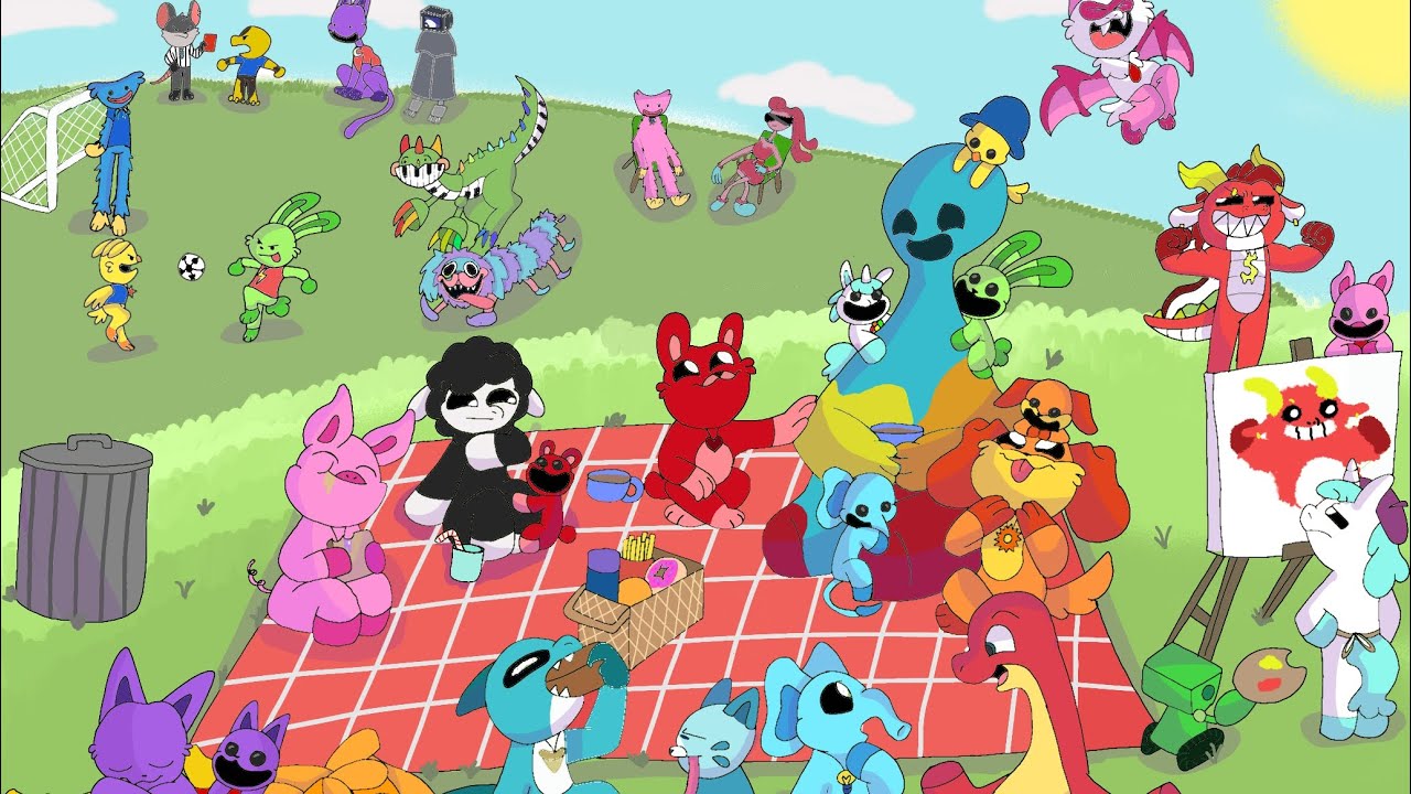 Picnic With Friends!| Huge Poppy Playtime SpeedPaint - YouTube