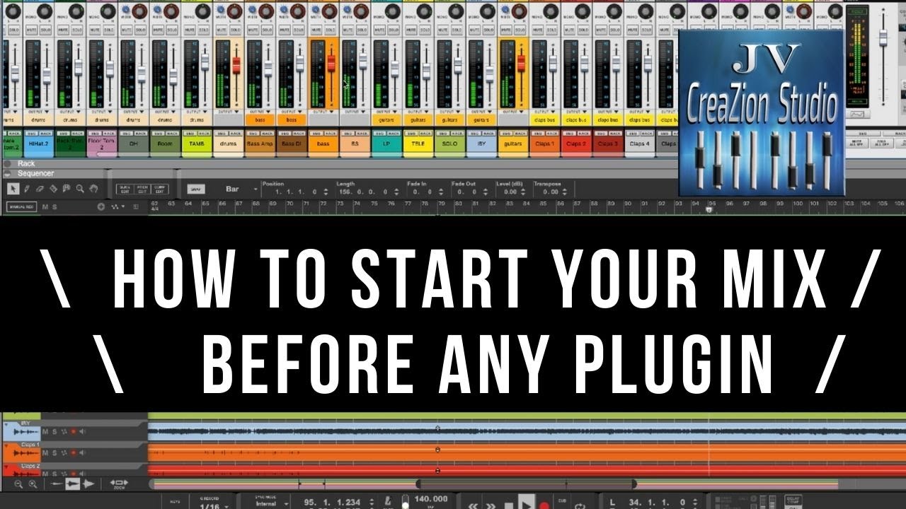 How to start your mix with only levels and panning / Gain Staging ...