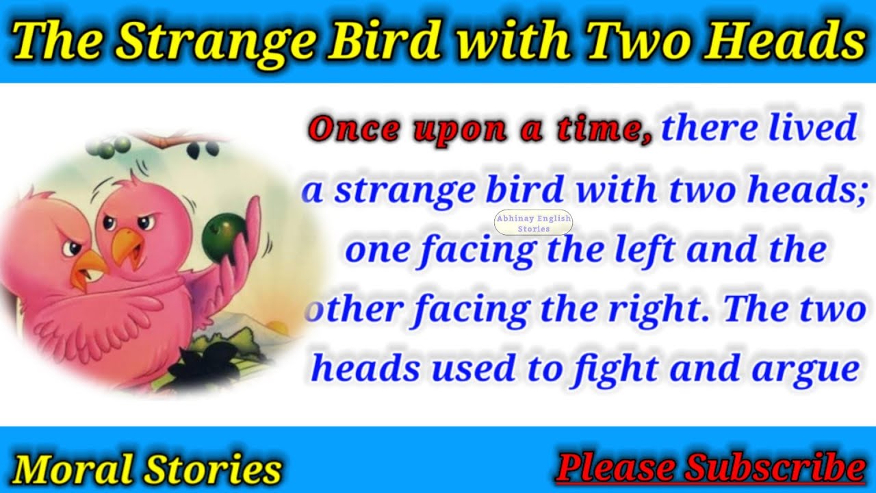 🐦The Strange Bird with two Heads🐦।English Stories।Story।English ...
