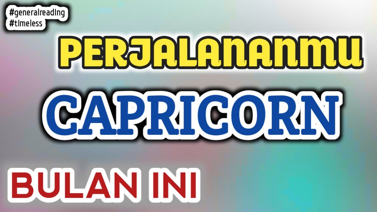 CAPRICORN BULAN INI "Solusi Yang Menguntungkan" #capricorn #timeless # ...